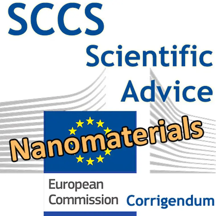 Corrigendum to the SCCS's Scientific Advice on the safety of ...