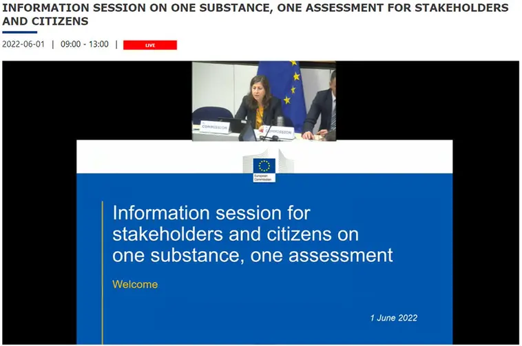 Introduction to "1 substance, 1 assessment - European Commission
