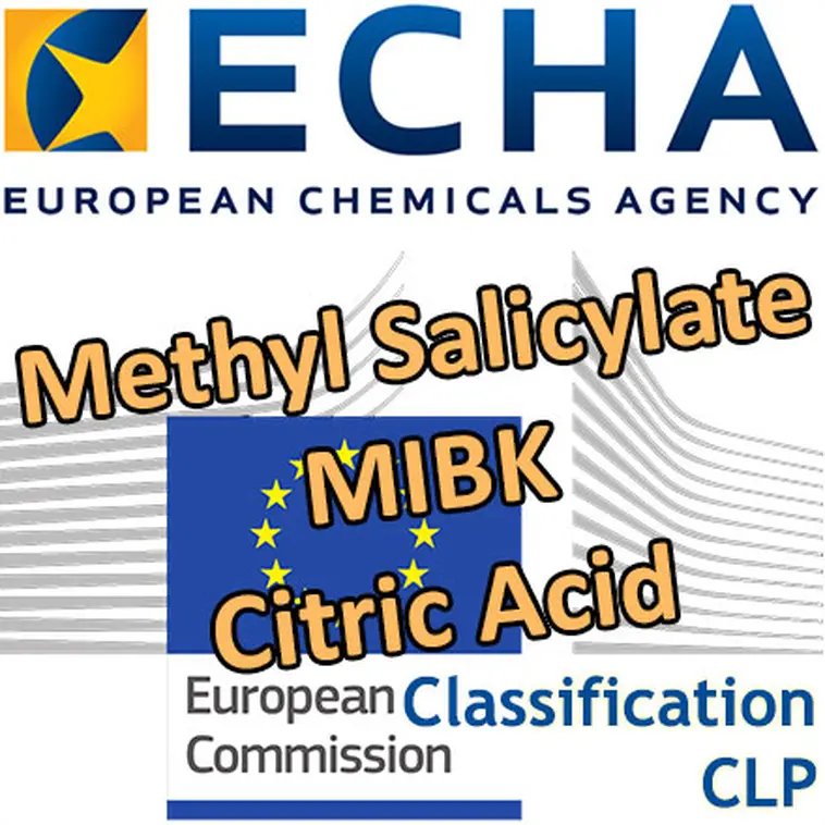 Methyl Salicylate, MIBK, Citric Acid...: RAC concludes on harmonised ...