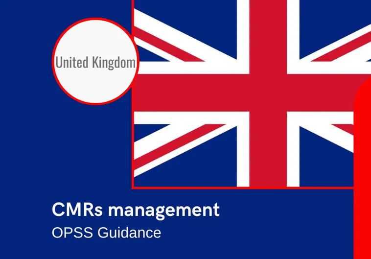 The UK's OPSS publishes a guide for the management of CMRs in cosmetics ...