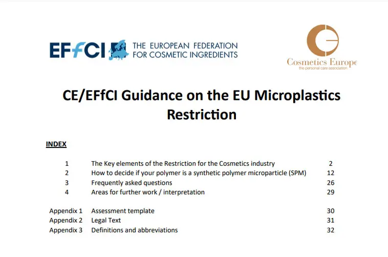A guide to implementing the restriction on microplastics - News