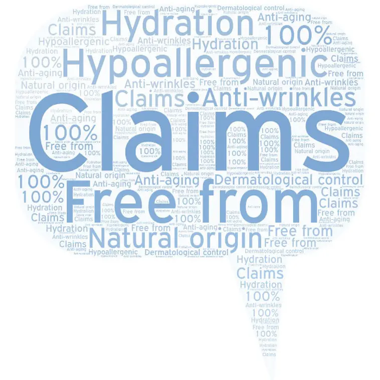 Claim - Cosmetics glossary